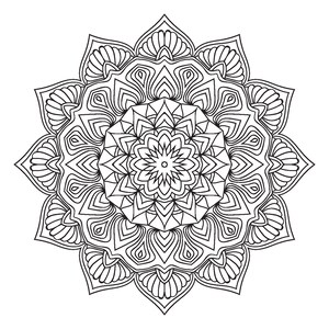 Digital Mandala Colouring Pages (download) - Etsy