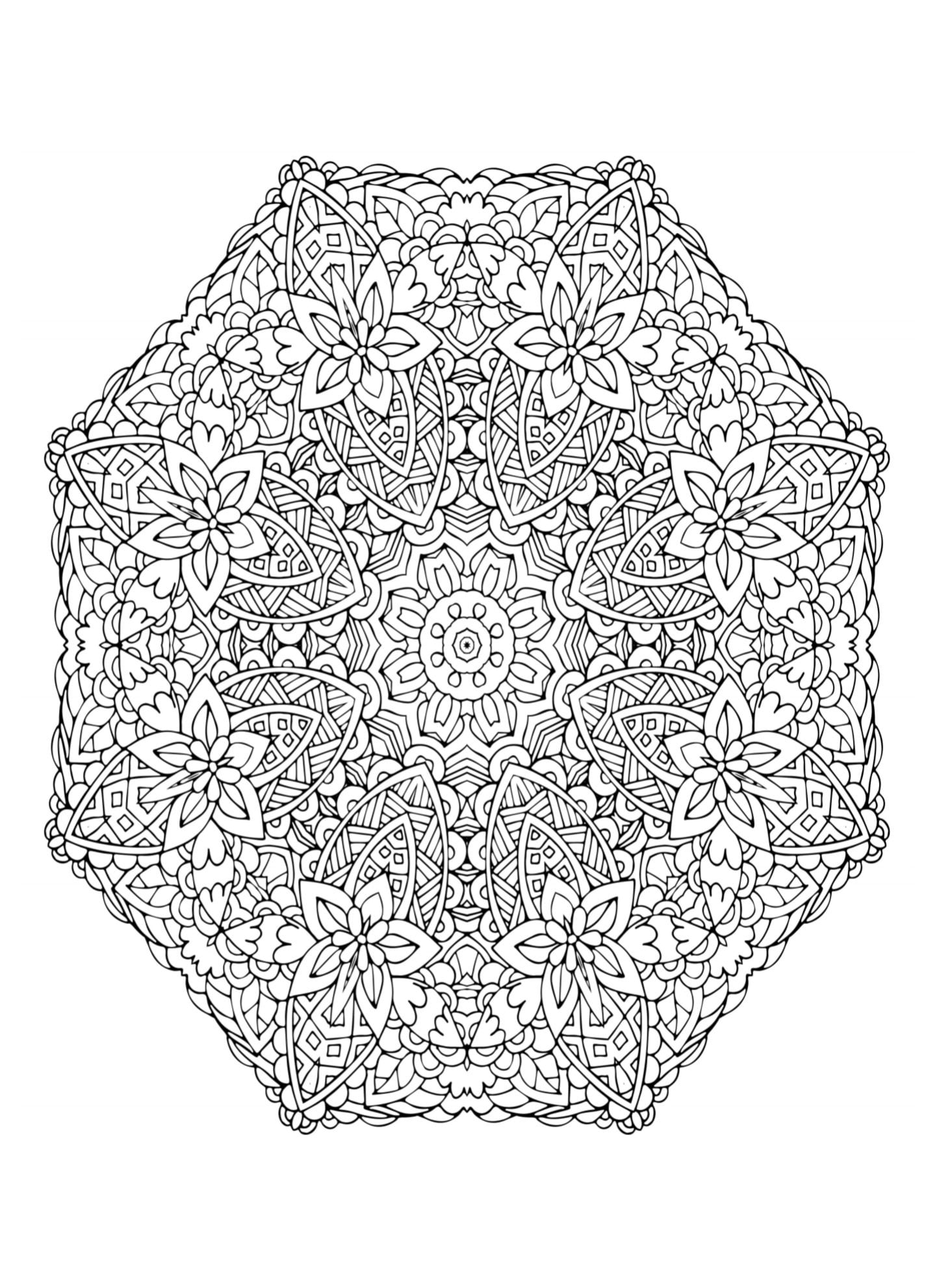 Digital Complex Colouring Pages - Etsy