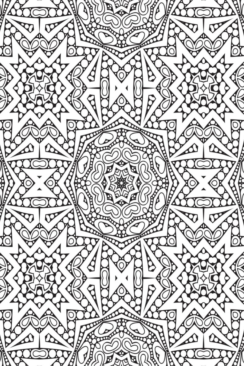 Digital Complex Colouring Pages - Etsy
