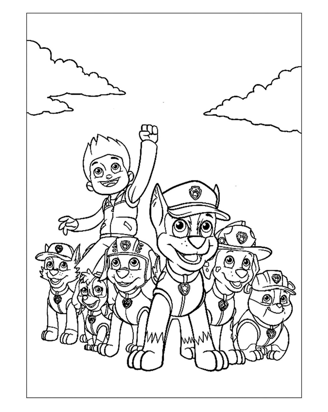 Childrens Digital Colouring Pages - Etsy