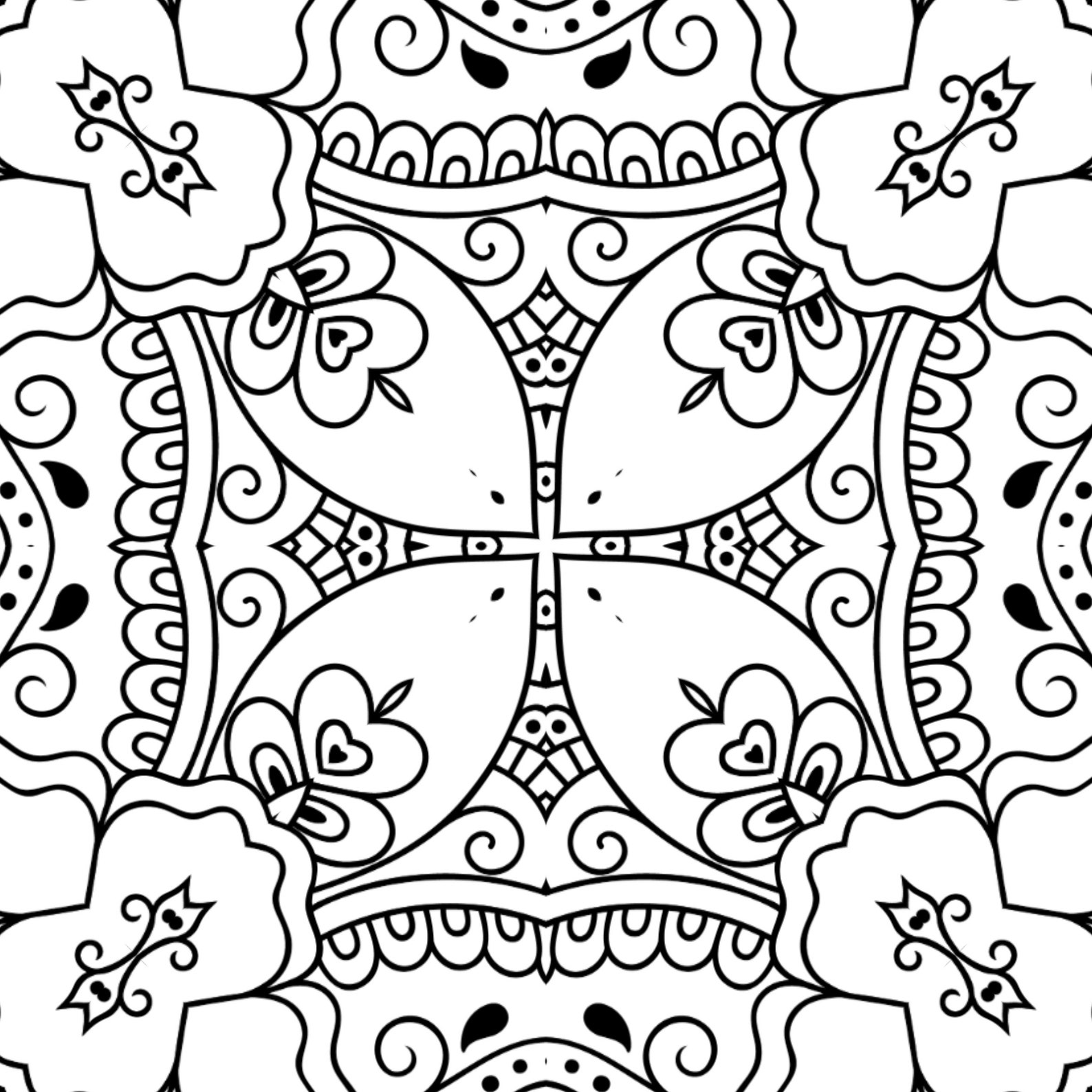 Digital Mandala Colouring Pages (download) - Etsy