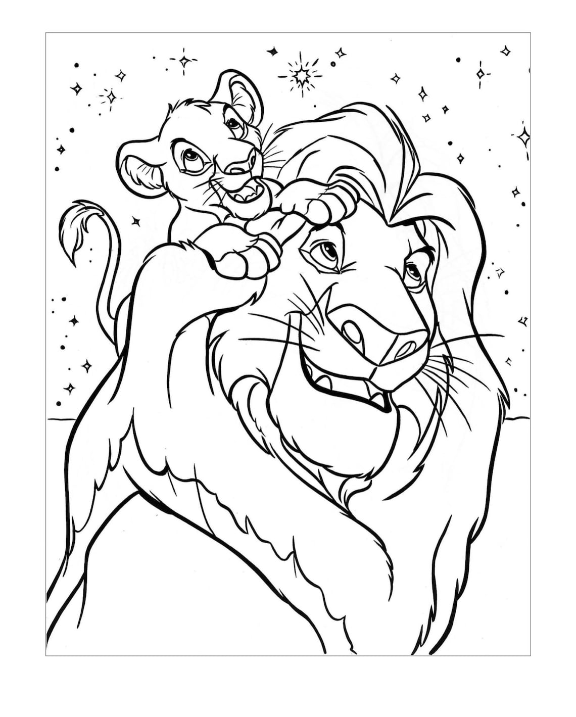 Childrens Digital Colouring Pages - Etsy
