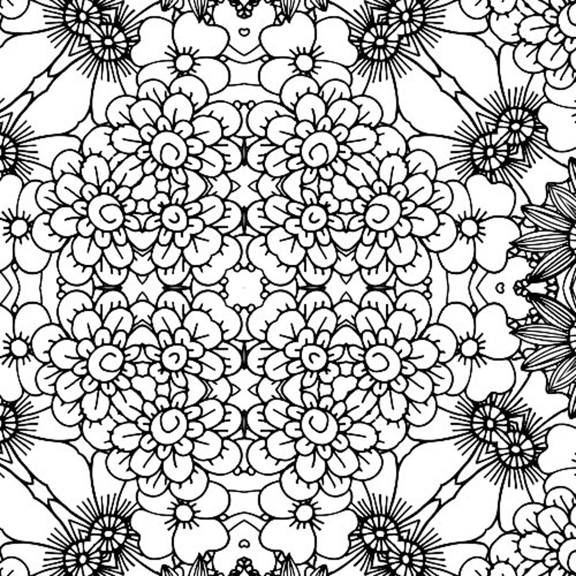 Digital Mandala Colouring Pages (download) - Etsy