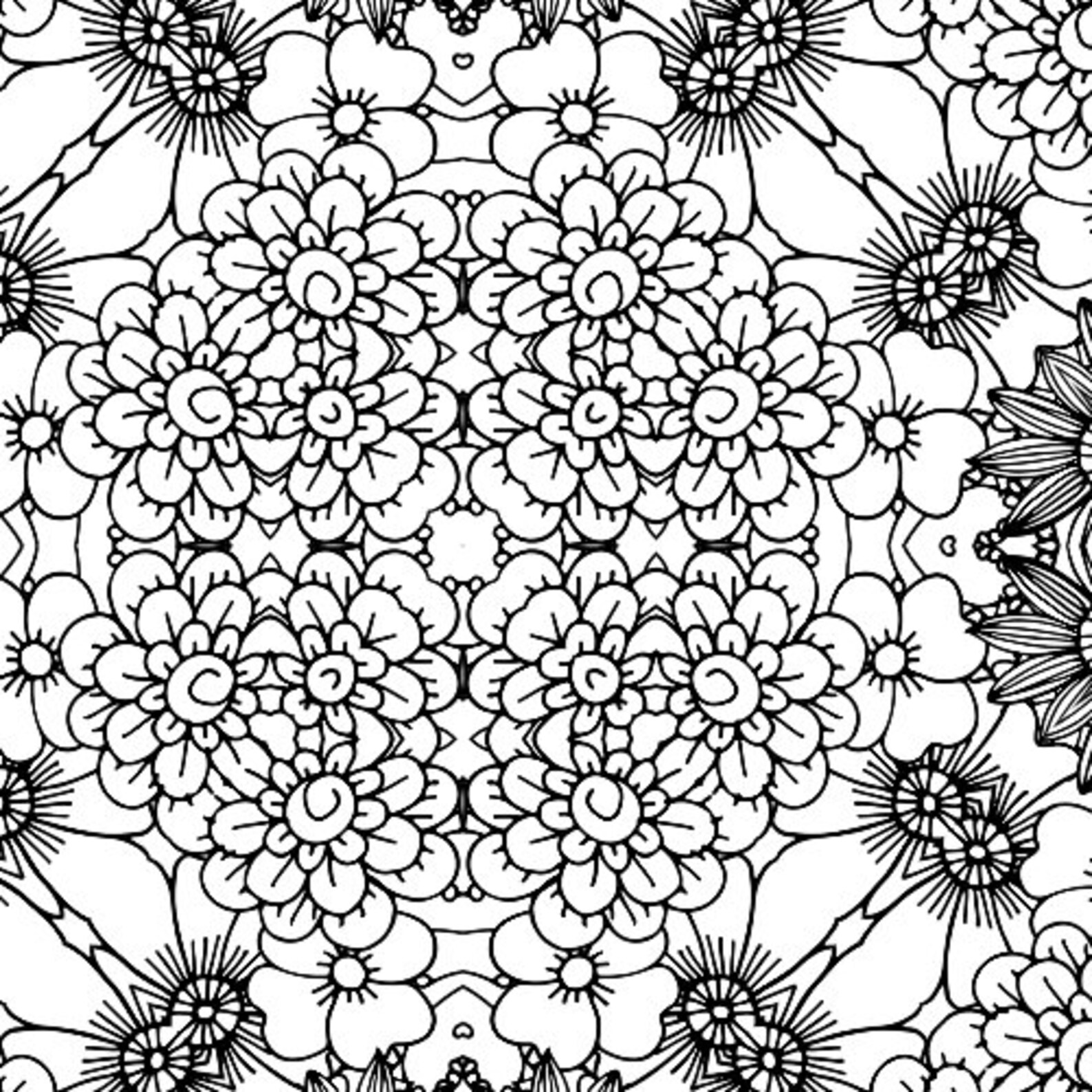 Digital Mandala Colouring Pages (download) - Etsy