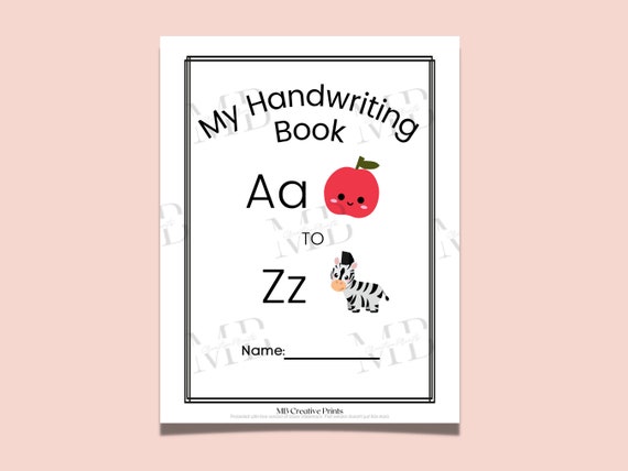 Printables Handwriting Booklet Handwriting Sheets - Etsy