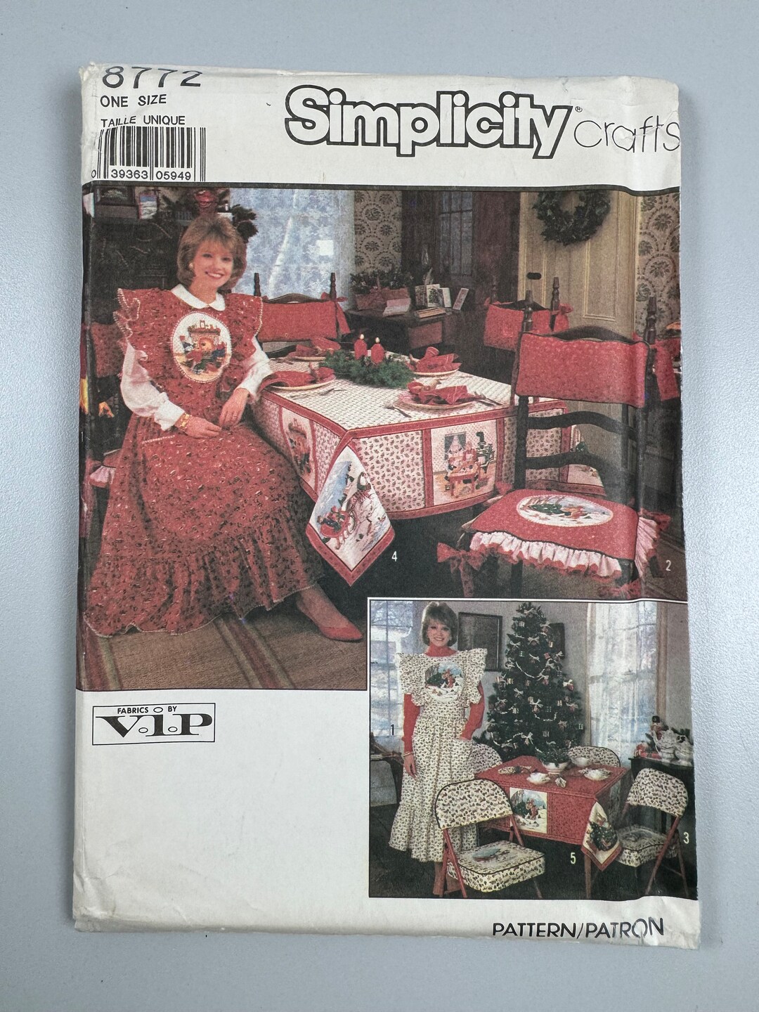 Simplicity 8772 FF Uncut Crafts 1988 Sewing Pattern for Christmas Apron ...