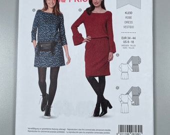 Uncut Burda Style Sewing Pattern 6129 Knee Length Dress and Tunic Size ...