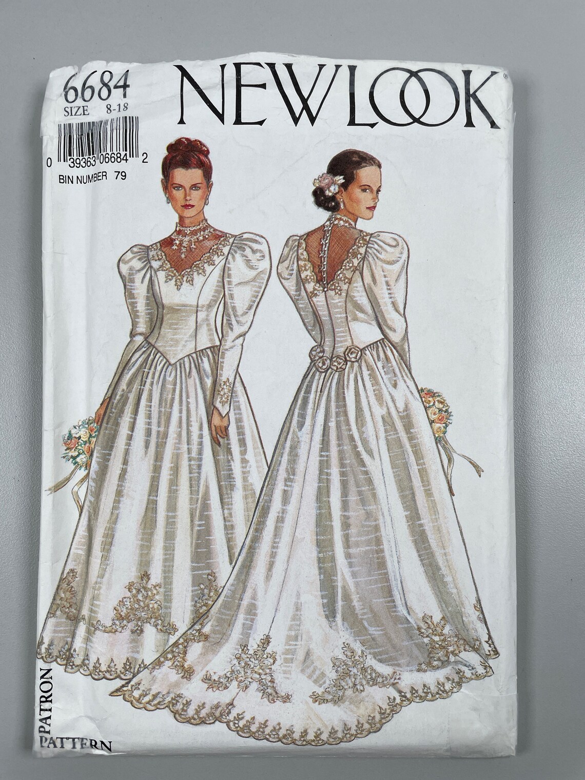 Simplicity New Look 6684 FF Uncut Size 8-18 Bust 34-44” Wedding Dress ...