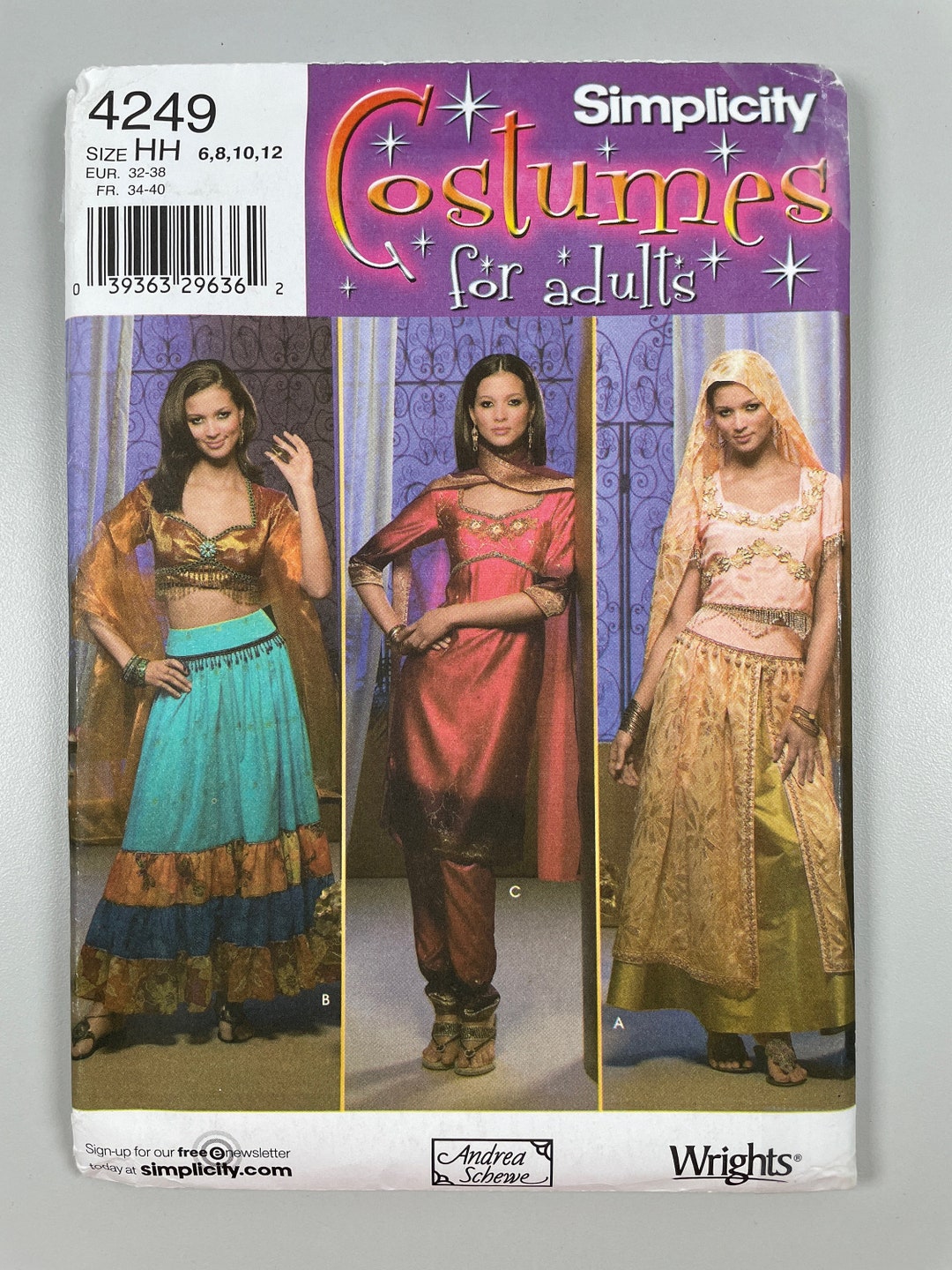 Simplicity’s 4249 FF Uncut Misses Costume Halloween Stage Princess ...