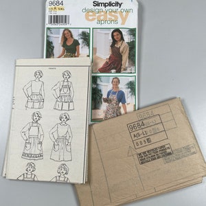 Simplicity 9684 FF Design Your Own Aprons S,M,L. Sweet Set of Aprons ...
