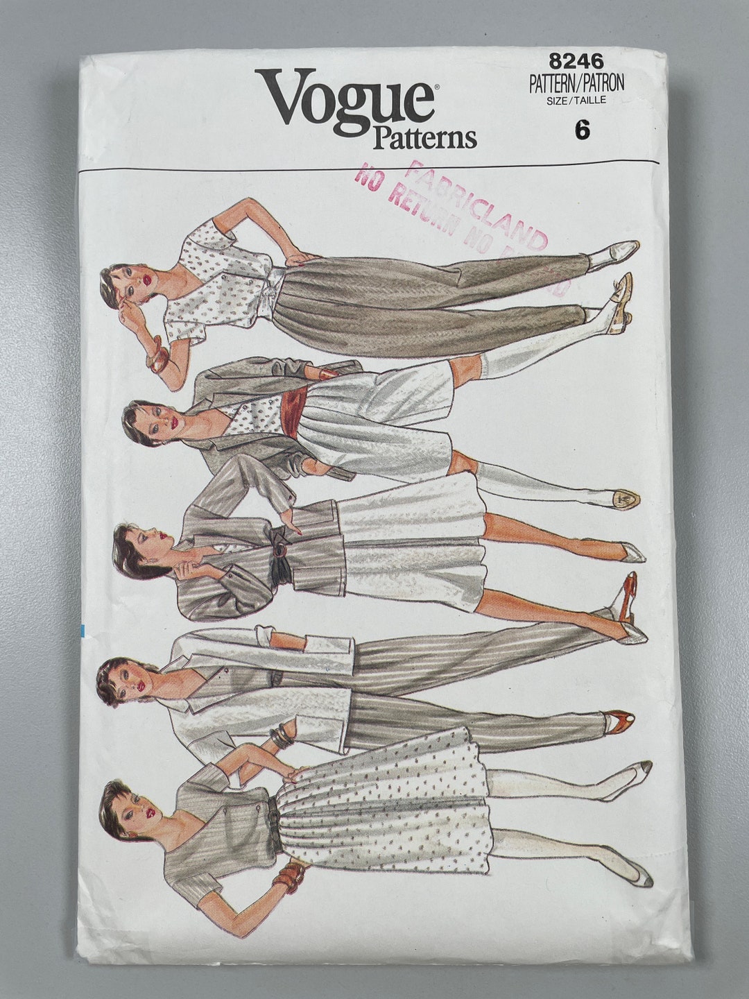 Vogue 8246 FF Uncut Misses Jackets Skirts Pants or Shorts and Tops ...