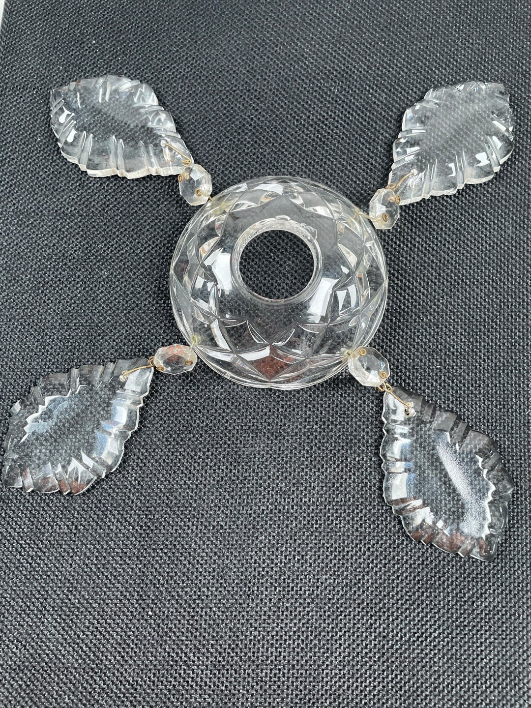 Vintage Complete Crystal Chandelier Replacement Parts With - Etsy