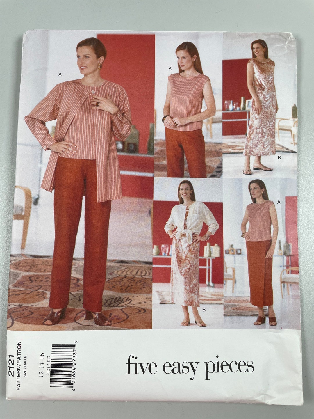 Vogue 2121 FF Uncut Easy Sew Petite Skirt, Top, Dress, Shirt, and Pants ...