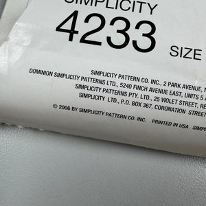 Simplicity 4233 FF Uncut Step by Step Sewing Misses Aline Skirt ...