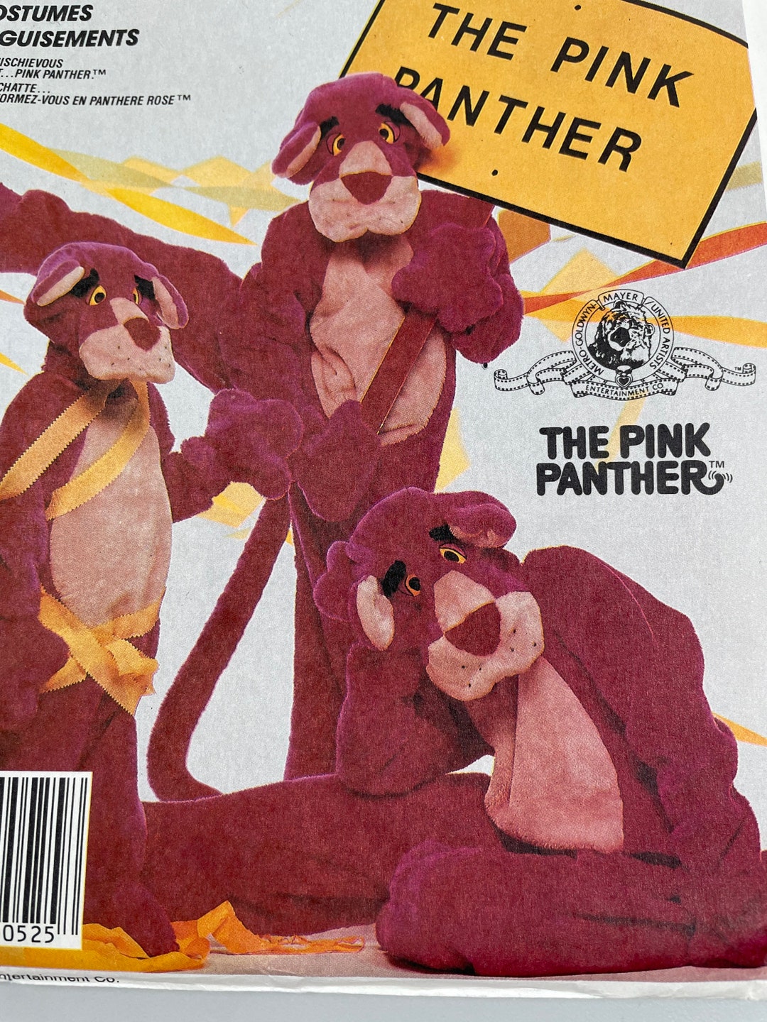 Vintage 1986 Pink Panther Costume Pattern: Mccalls 2748, Size 2-4 - Etsy