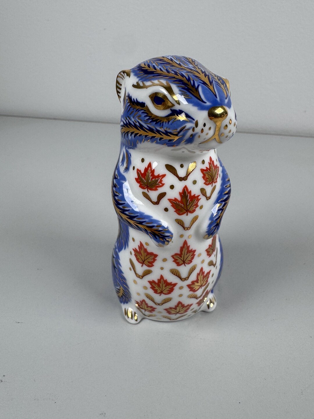 Vintage Crown Derby Chipmunk Paper Weight 4 T. in Very Good Condition ...