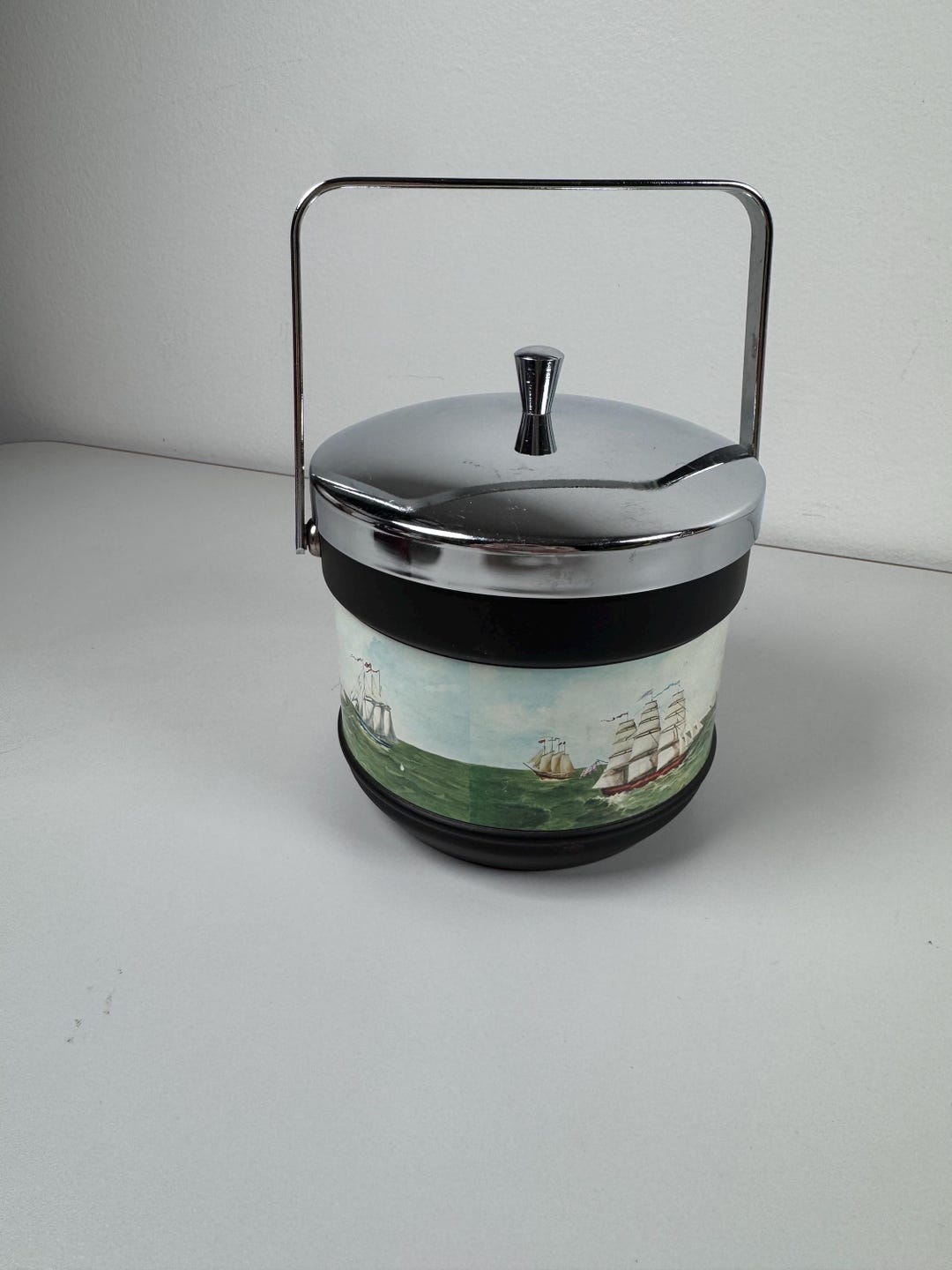 Miniature Stainless Steel Ice Bucket: Nautical Clipper Ship Barware - Etsy
