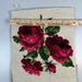 Vintage MCM Needle Point Cross Stitch Hand Crafted Red Roses for ...