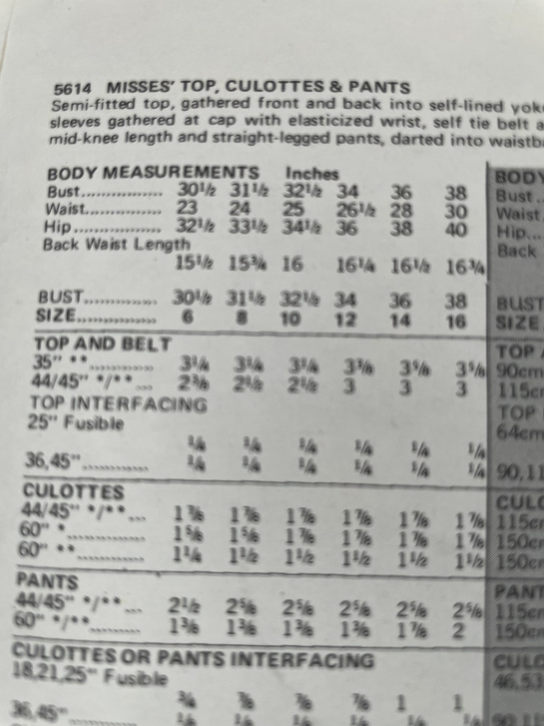 Butterick 5614 Uncut Easy Sew Misses Top Self Lined Yokes - Etsy
