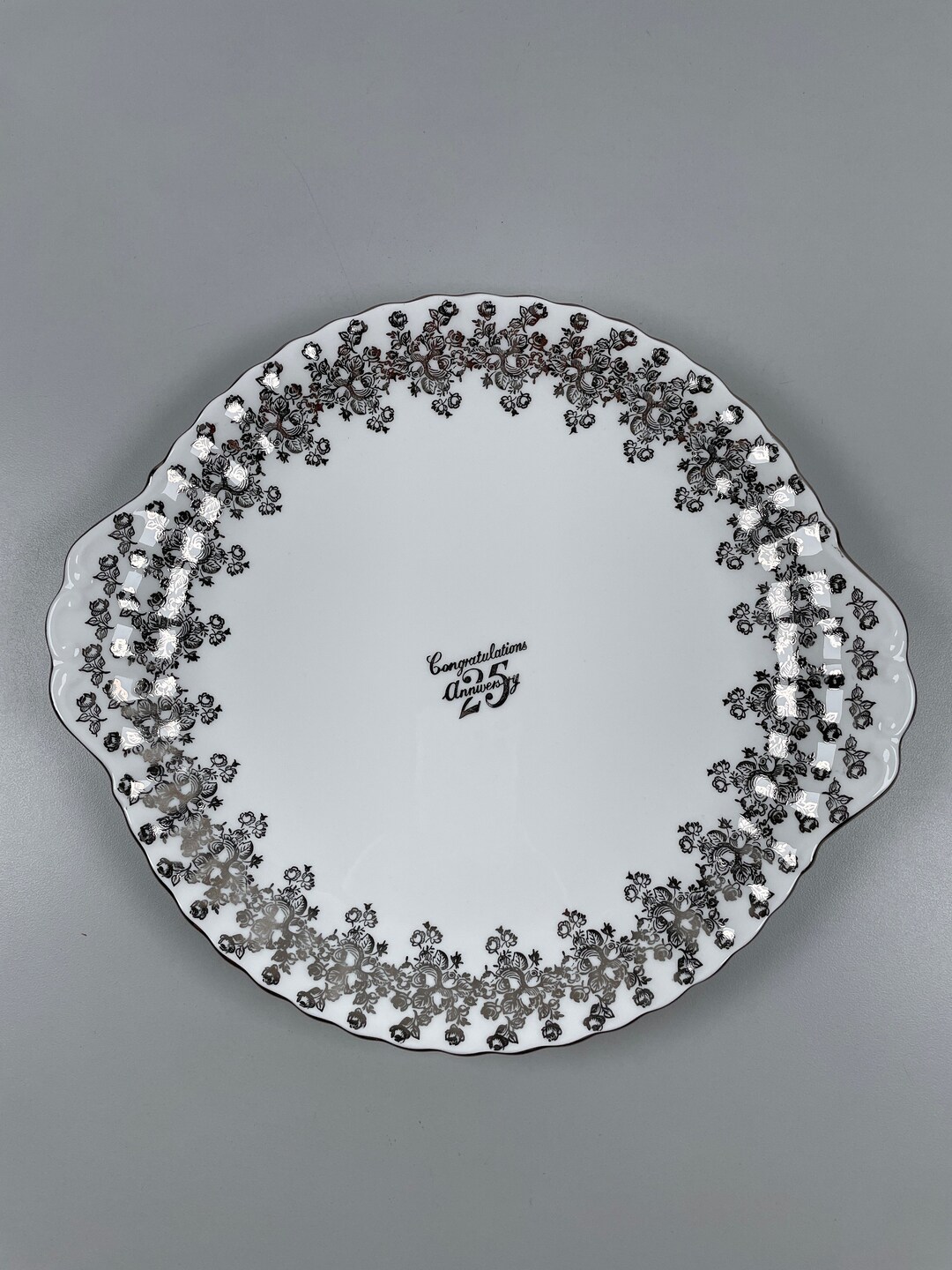 Royal Albert 25 Anniversary Sandwich Plate Dainty Sweets Tray. 10 .25 ...