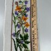 Cruel Cross Stitch 17” X 8” Floral Wall Hanging. Lovely Handmade Hand ...