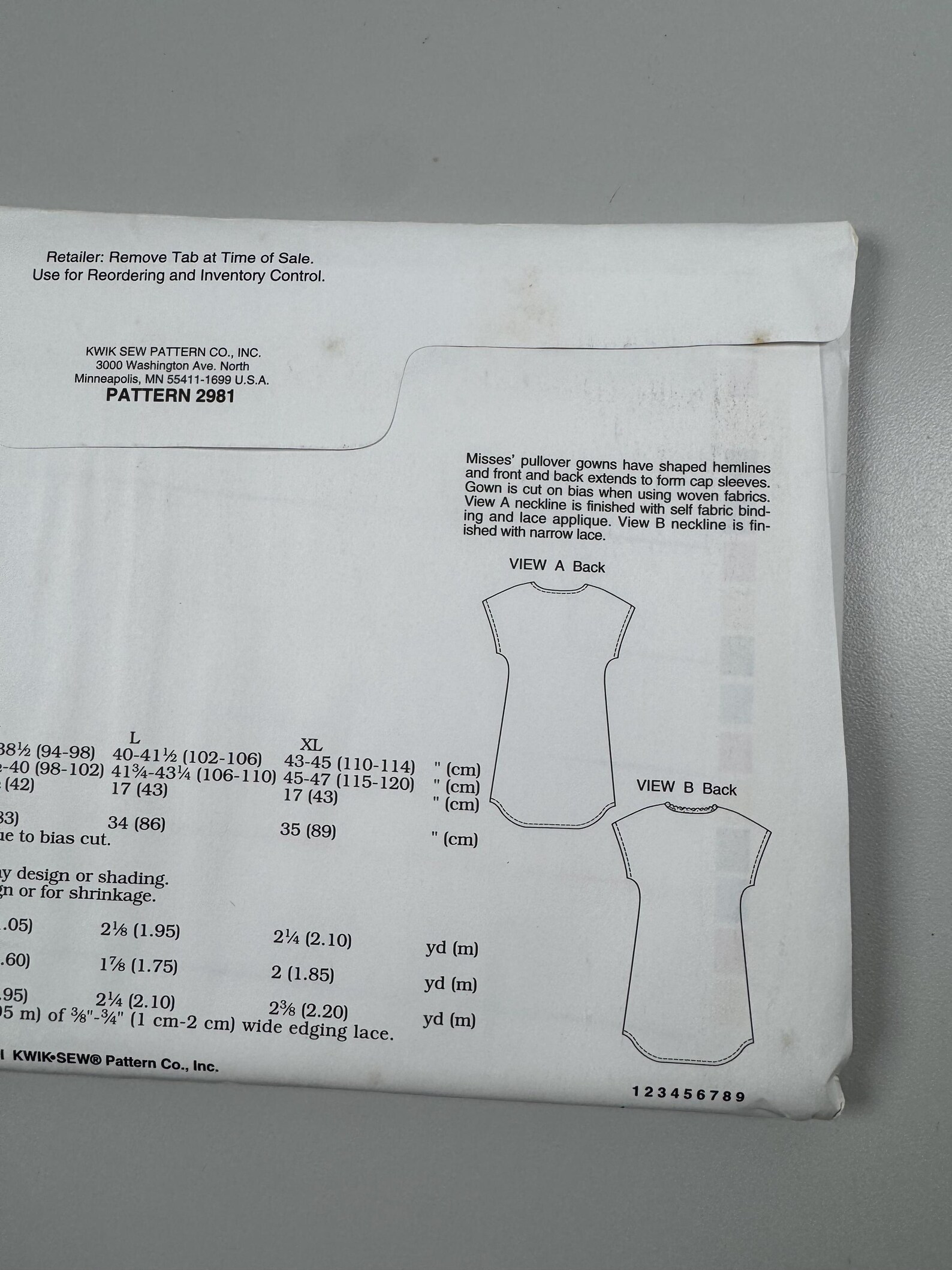 Kwik Sew 2981: Misses Gown Sewing Pattern (XS-XL, Uncut FF, 2001) - Etsy