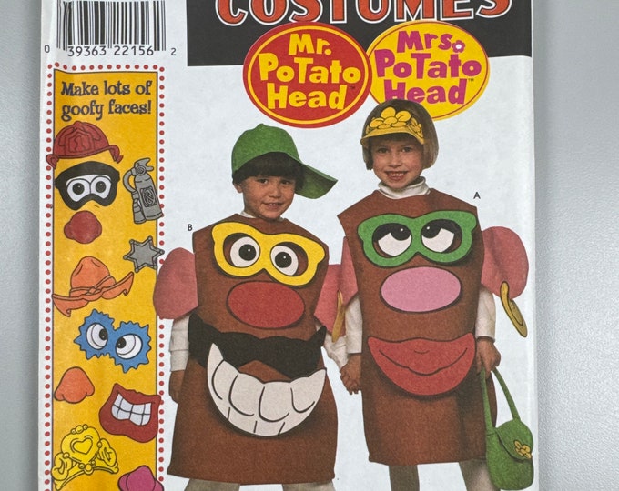 Simplicity 8390 FF Uncut Mr. and Mrs. Potato Head Costume Make Lot of ...