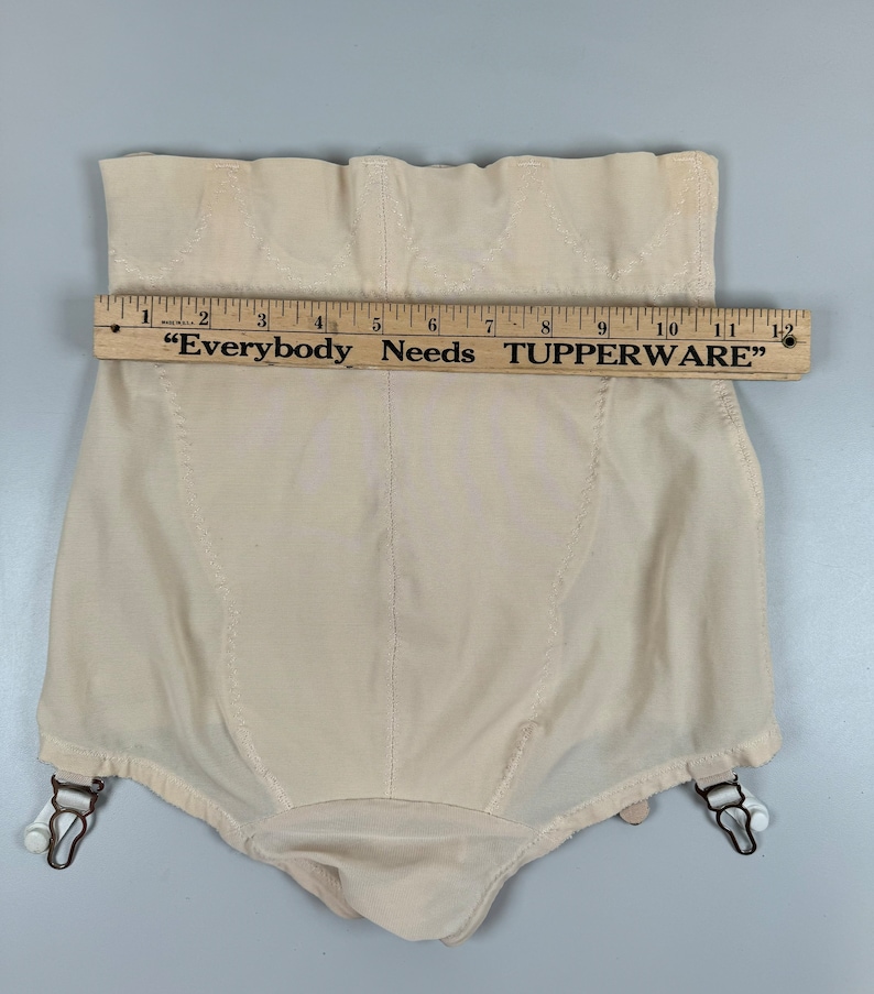 Vintage Girdle Beige Garter Panties High Waist Lingerie Pin up Size ...