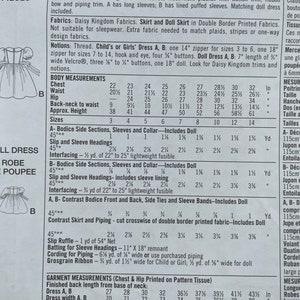 Simplicity 8358 FF Uncut Daisy Kingdom Size 3,4,5,6 Chest 22”-25”bonus ...