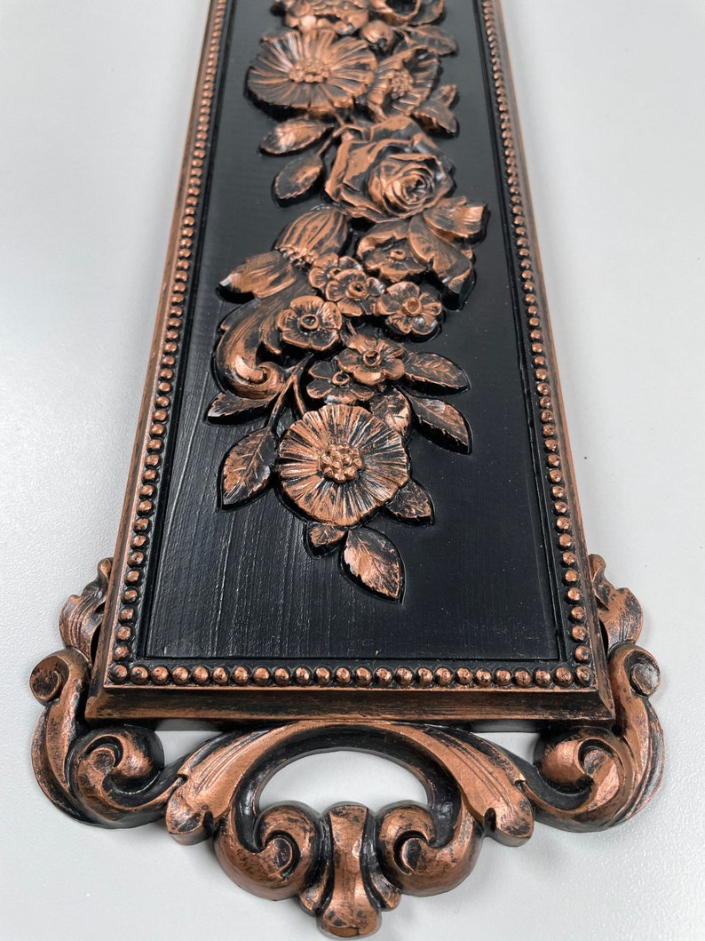 Vintage Black and Copper Wall Plaques Set. 6 W X 21L Each. | Etsy