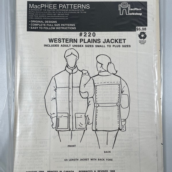 Western Jacket Pattern - Etsy