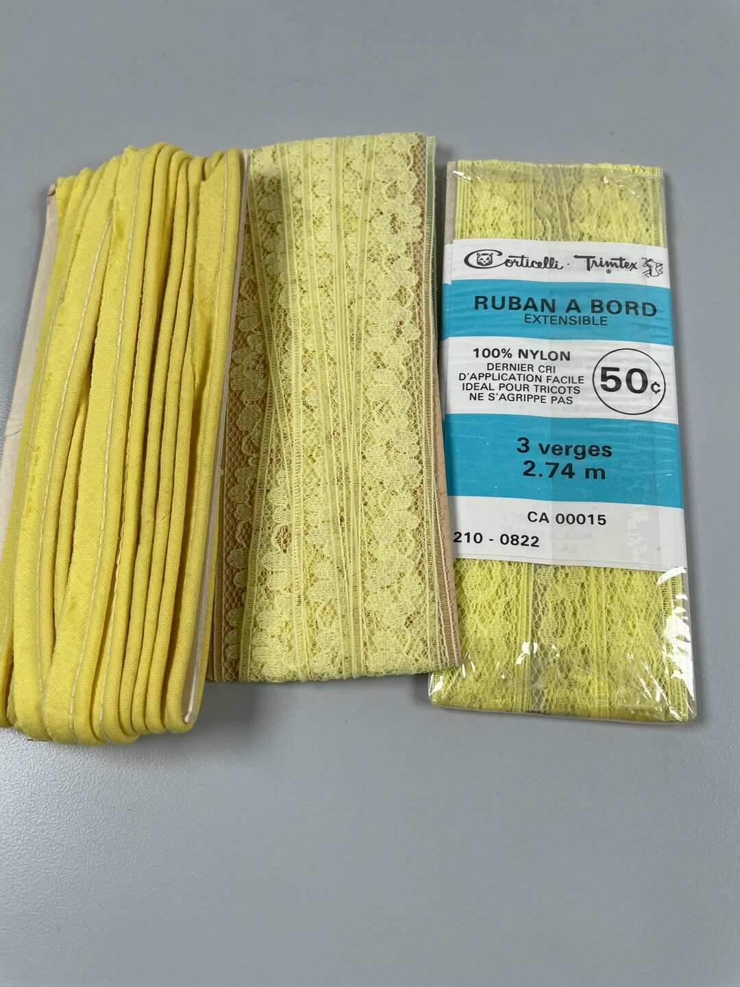 Vintage Yellow Three Pack. New Old Stock Stretch Seam Binding - Etsy