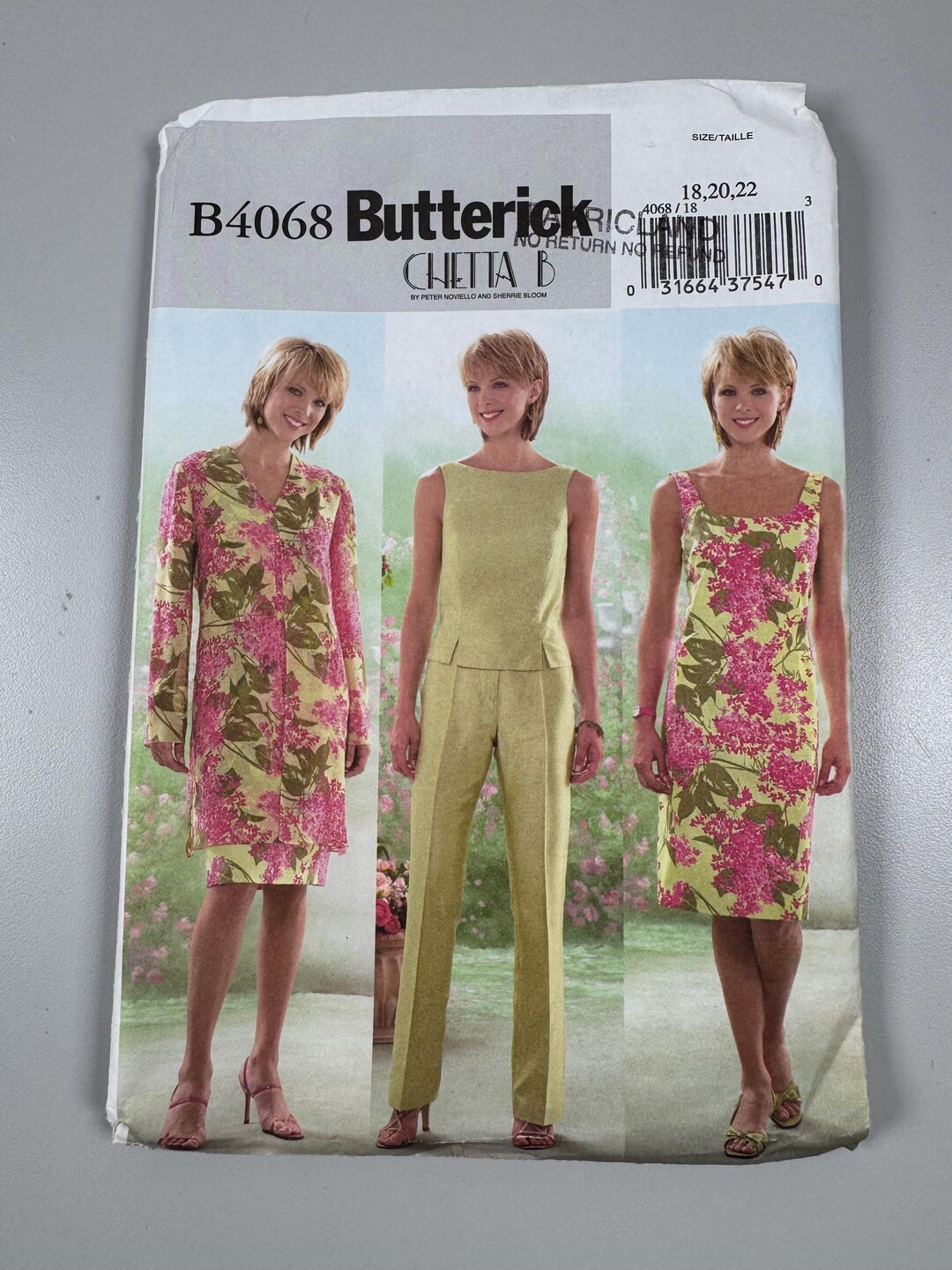 Butterick B4068 FF Misses Unlined Jacket Top Dress Pants and Tops ...