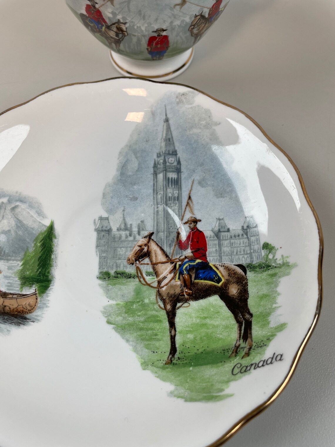 Vintage RCMP Royal Canadian Mounted Police Bone China Tea Cup | Etsy