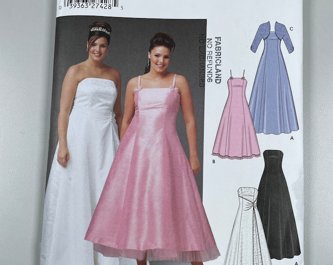Simplicity 5207 FF Uncut Woman’s Petite Evening Dress in 2 Lengths With ...