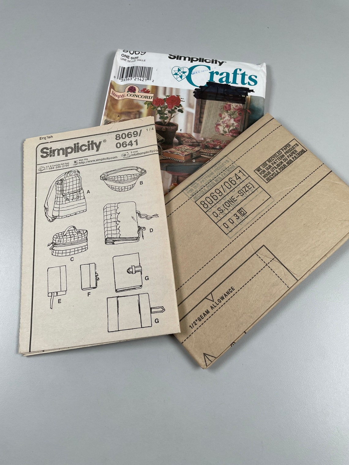 Simplicity 8069 FF Crafts Simply Concord Bags and Covers Backpack Fanny ...