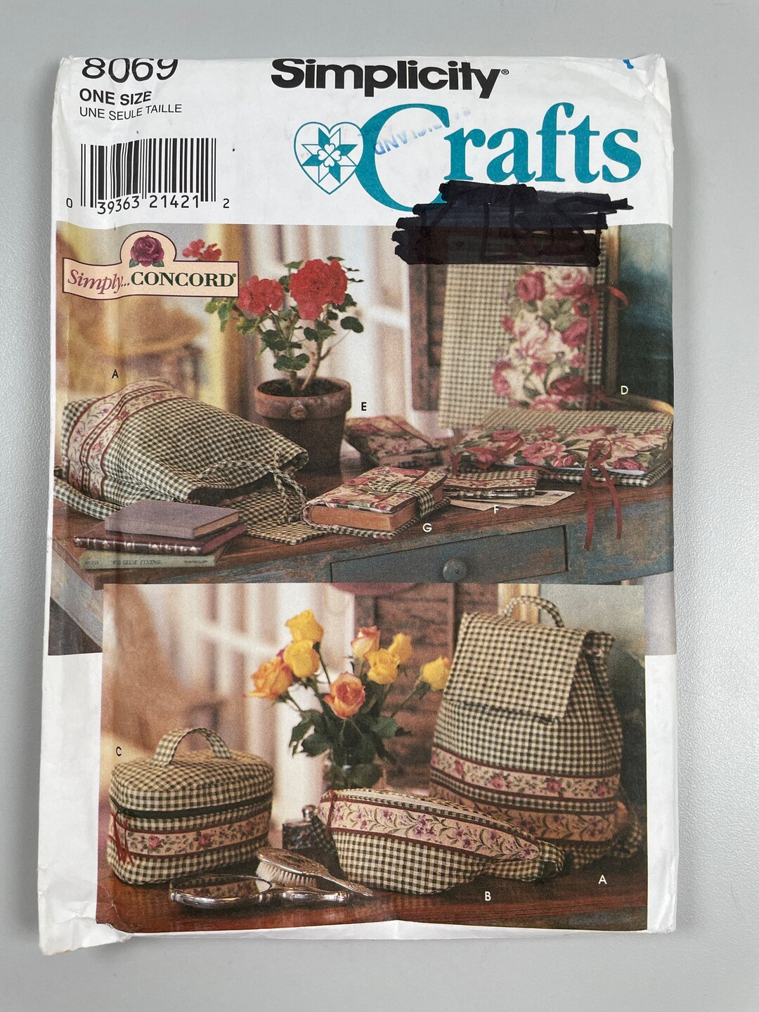 Simplicity 8069 FF Crafts Simply Concord Bags and Covers Backpack Fanny ...