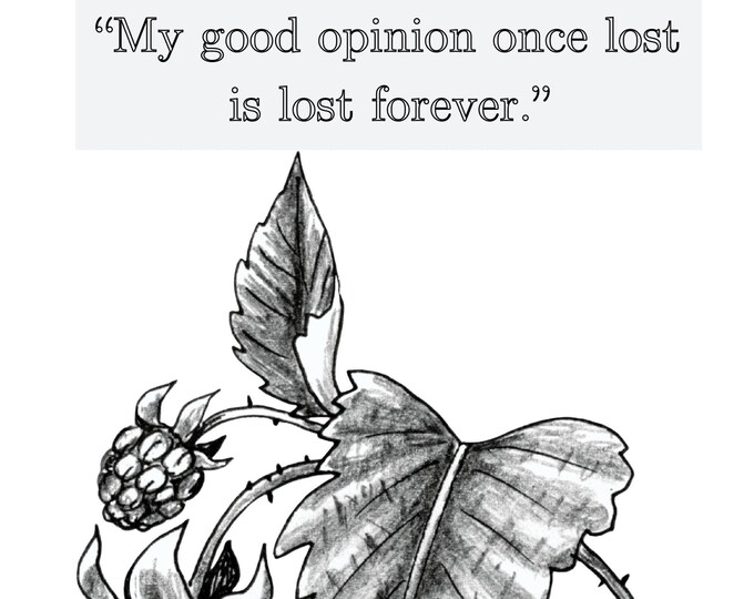 Adult Coloring Page, Pride and Prejudice Darcy Coloring Quote, Jane ...