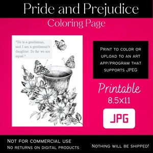 Adult Coloring Pages Printable, Pride and Prejudice, Fitzwilliam Darcy ...