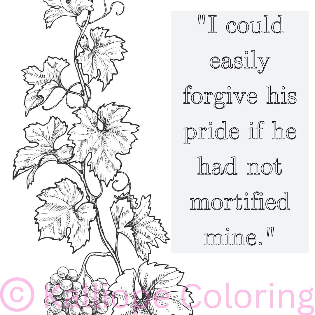 Adult Coloring Pages Printable, Pride and Prejudice, Fitzwilliam Darcy ...