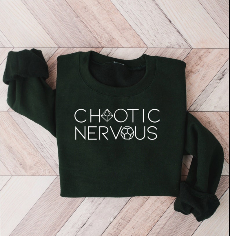 Chaotic Nervous Sweatshirt, Dnd Alignment Crewneck, Dungeons and ...