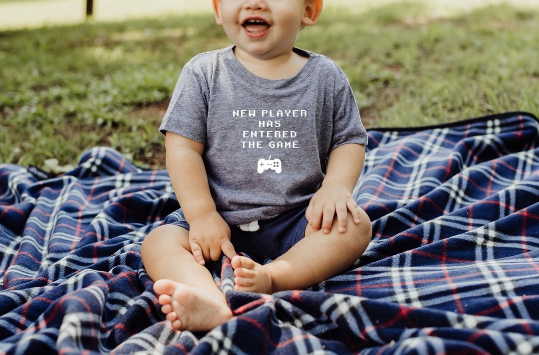 Gamer Baby Announcement, Nerdy Baby T, New Baby Announcement Gamer ...