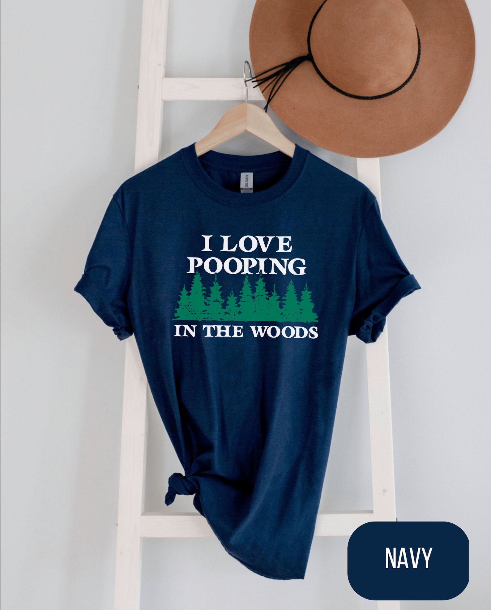 I Love Pooping in the Woods Graphic Tee Poop Humor T Funny - Etsy