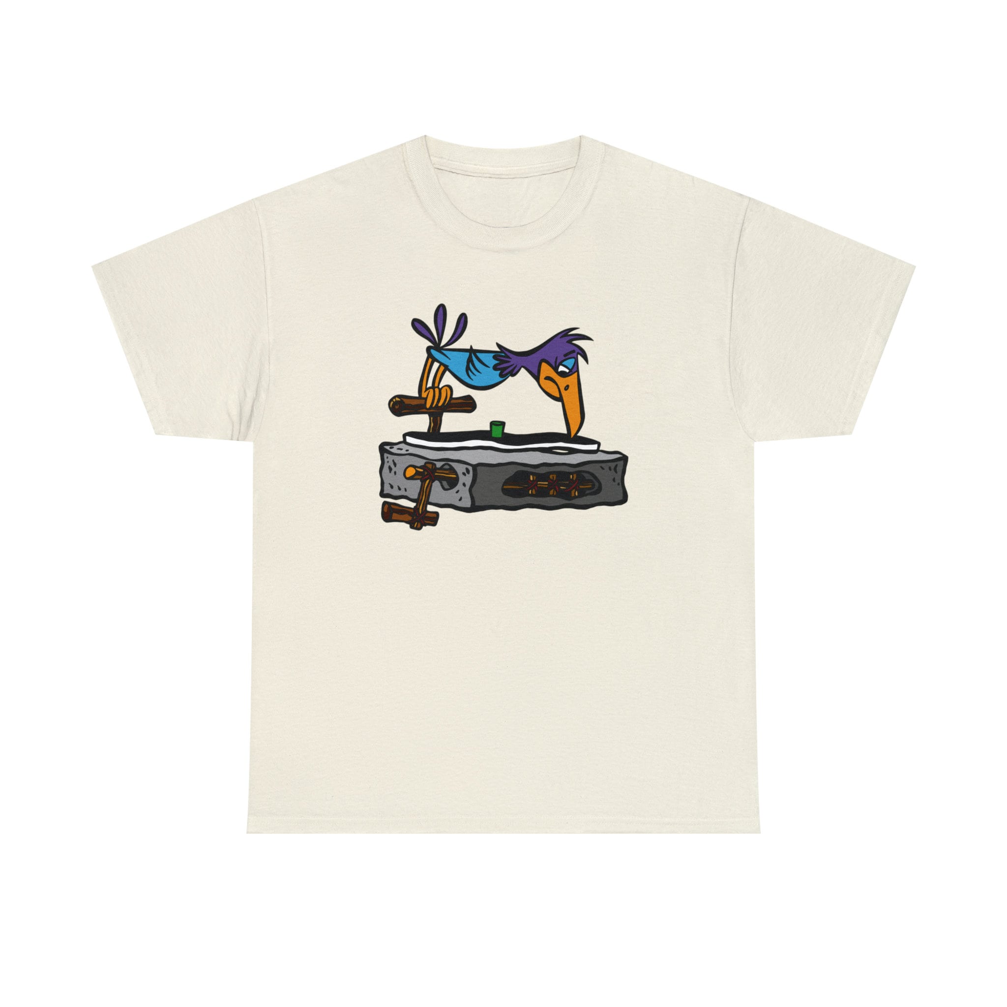 Flintstones Graphic Tee, Flintstones Record Player Bird, Funny Old TV ...