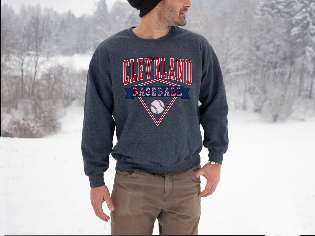 Cleveland Baseball Crewneck, Cleveland Sweatshirt, Vintage Style ...