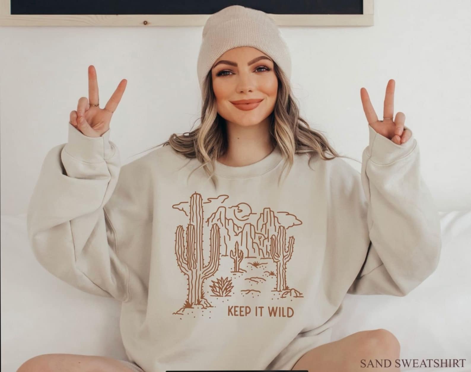 Keep It Wild Sweatshirt, Western Style Crewneck, Vintage Desert ...