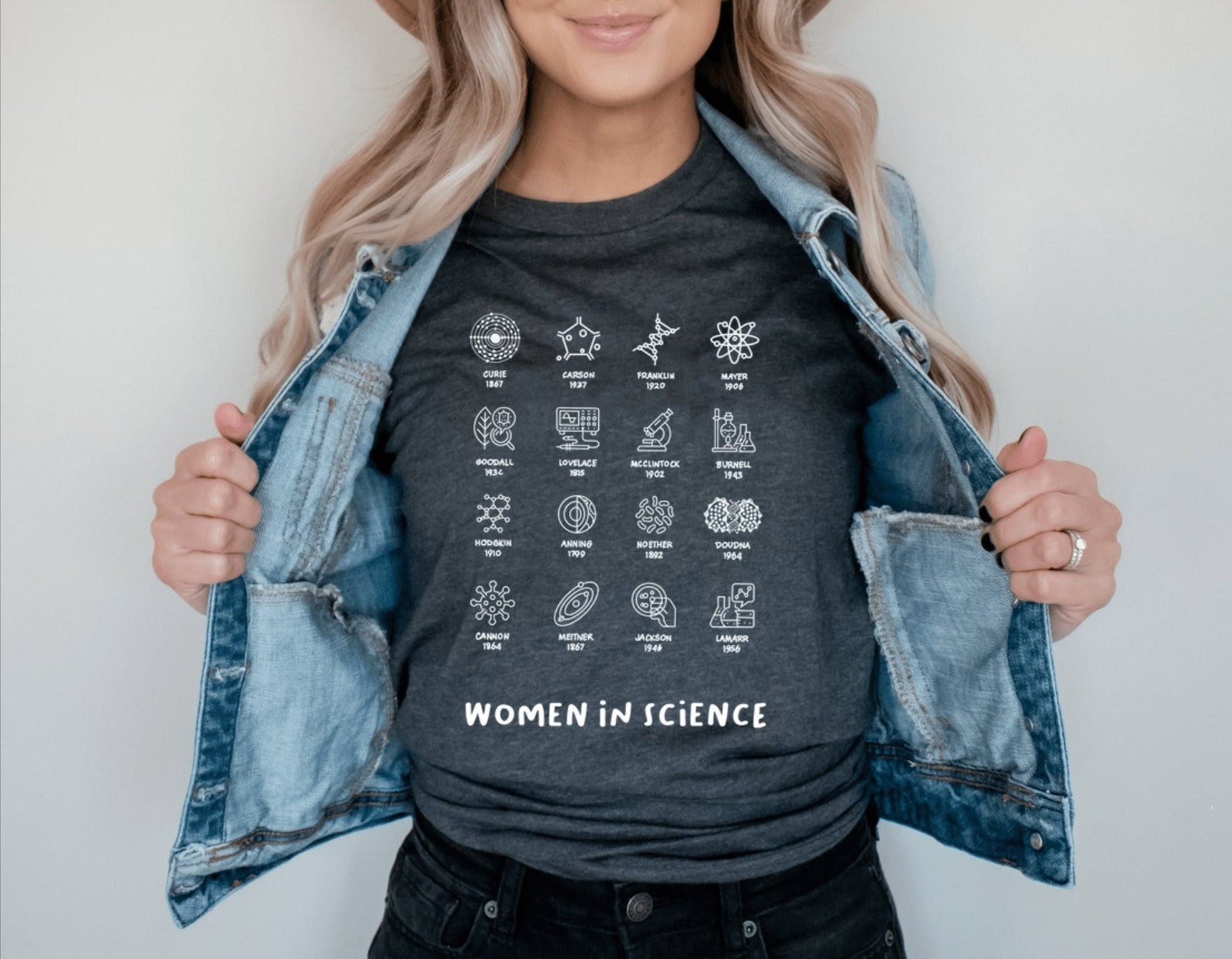 Women in Science Tee Shirt, Women STEM Shirt, Gift for Girl Scientist ...