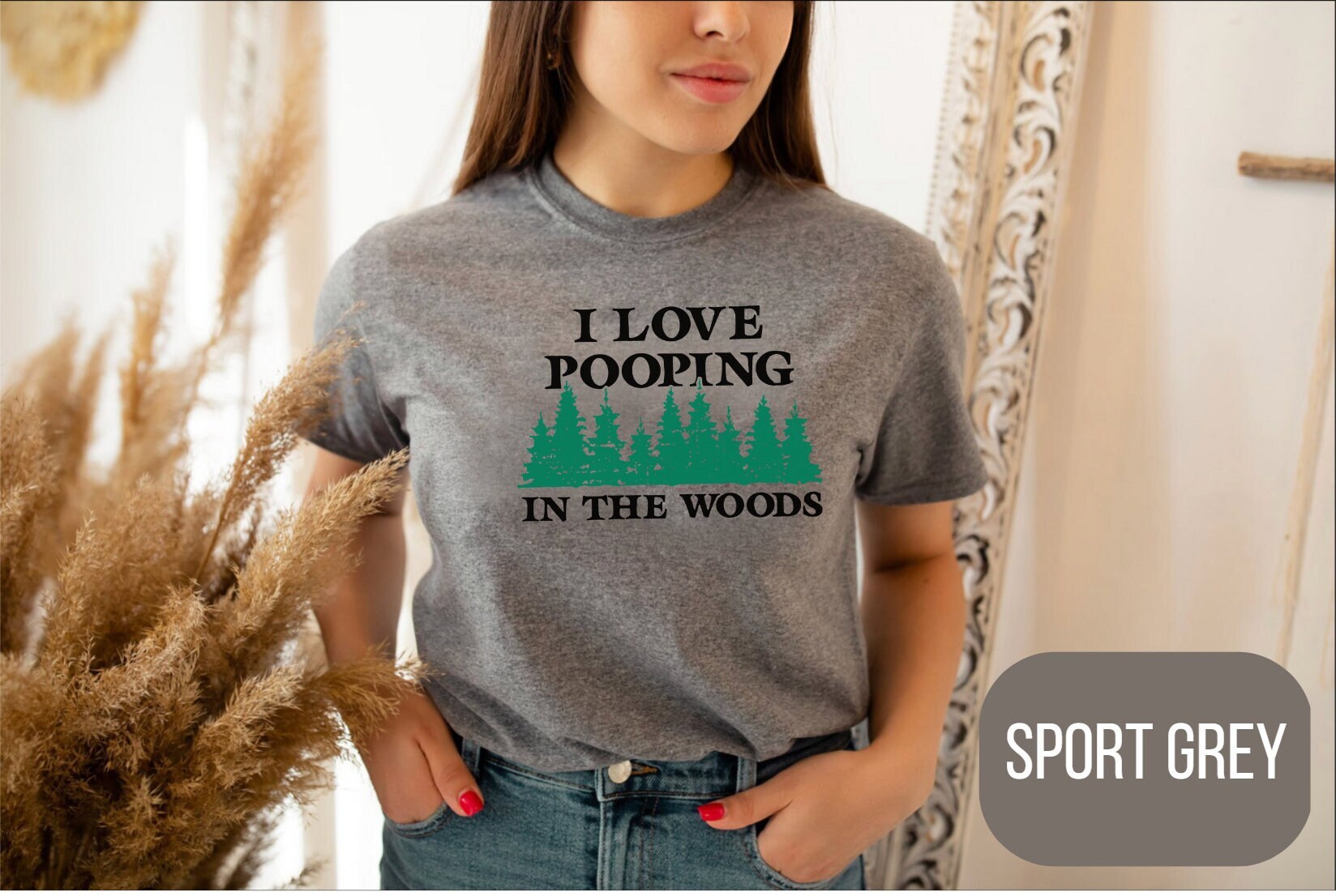 I Love Pooping in the Woods Graphic Tee Poop Humor T Funny - Etsy