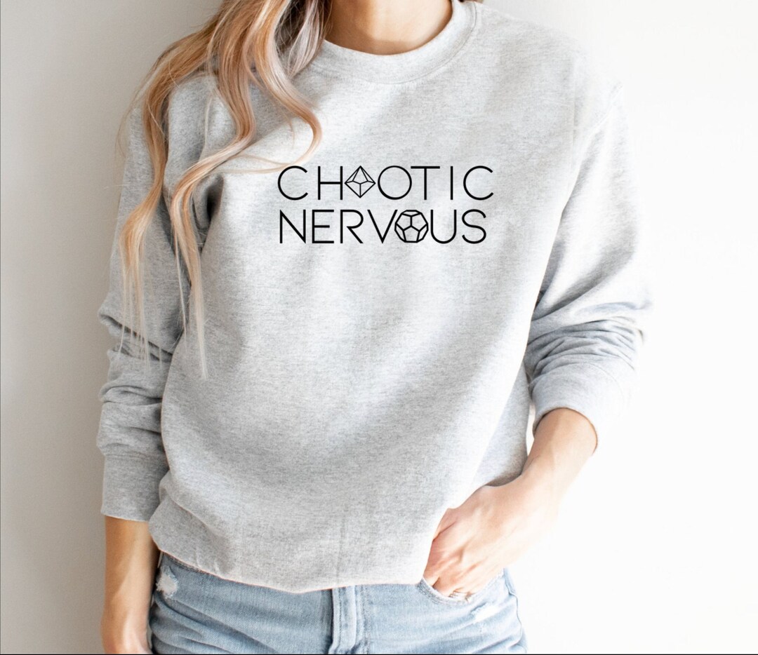 Chaotic Nervous Sweatshirt, Dnd Alignment Crewneck, Dungeons and ...
