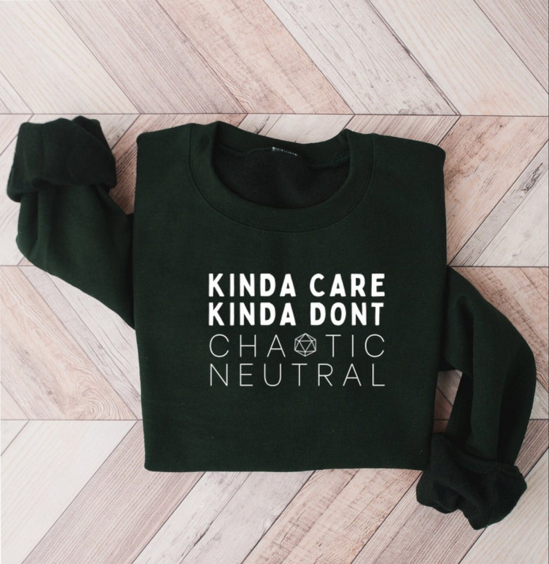 Chaotic Neutral Sweatshirt Dungeon and Dragons Alignment Dnd - Etsy